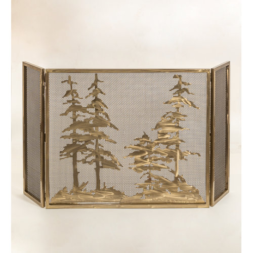 Meyda Lighting 3 Panel Steel Fireplace Screen | Wayfair