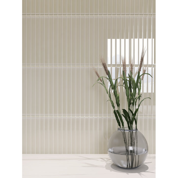 Supreme Tile Pencil 1'' x 11.75'' Glass Listello & Reviews | Wayfair