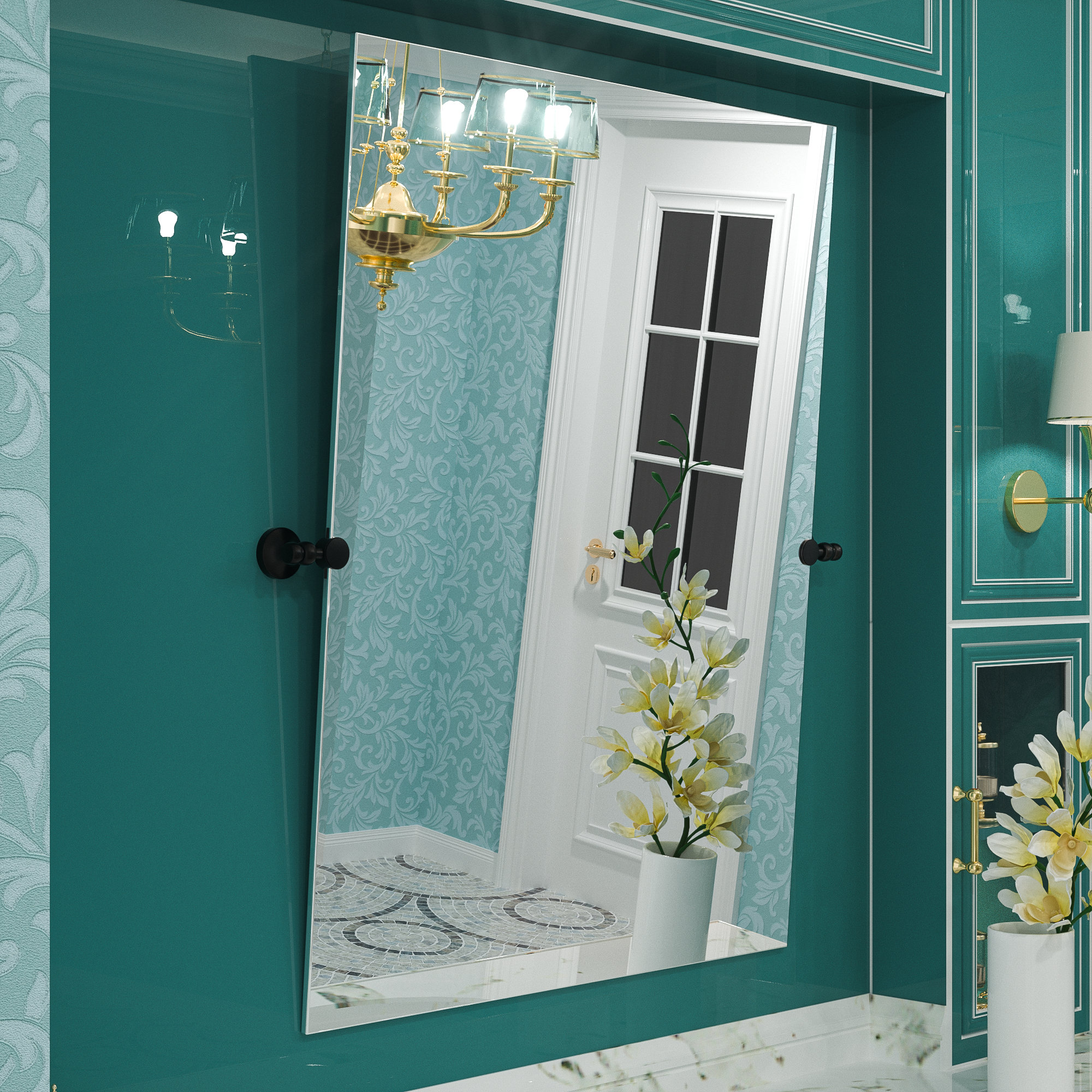 Latitude Run® Kristvin Frameless Bathroom Mirror | Wayfair