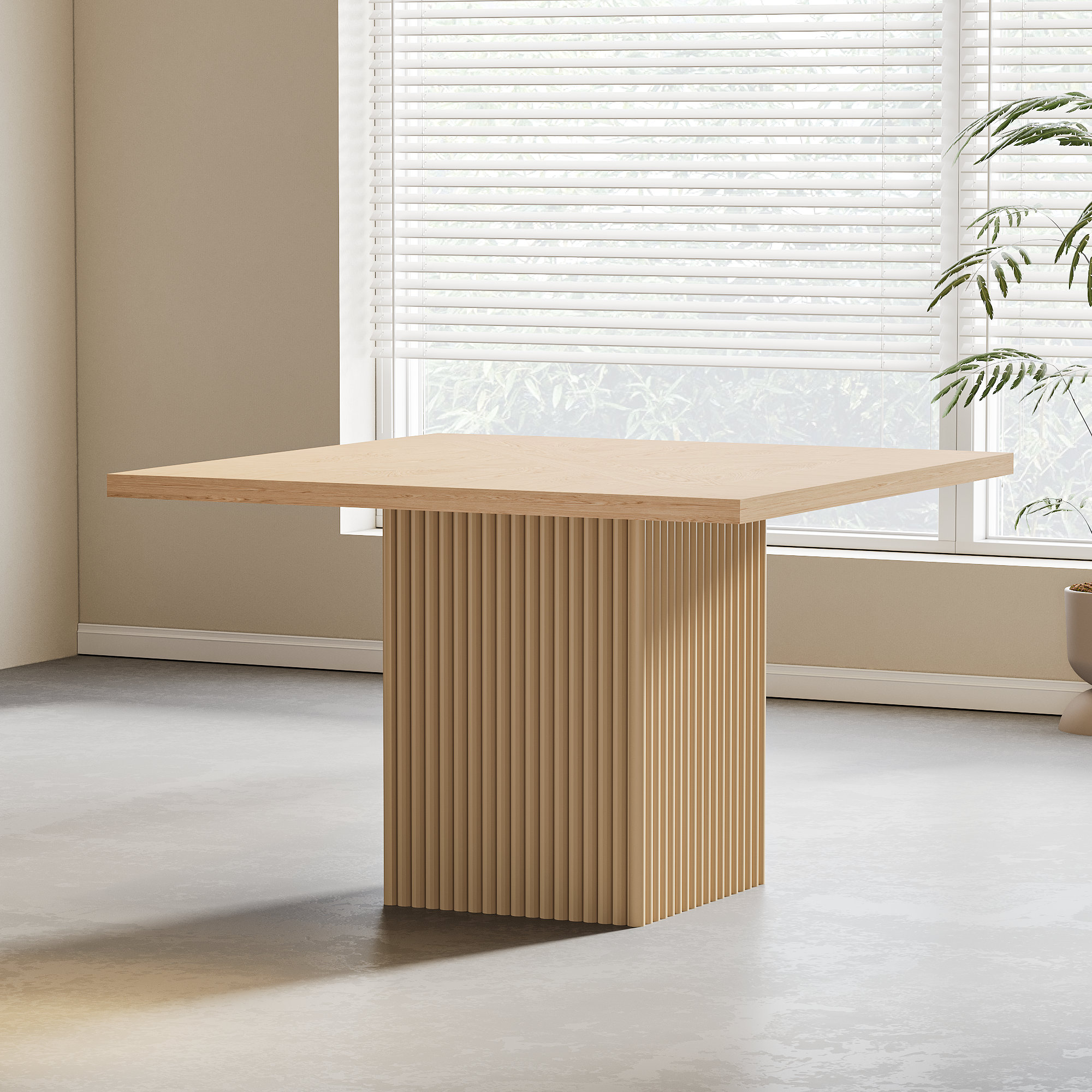 Latitude Run® Dammien 54" Square Solid Wood Dining Table - Wayfair Canada