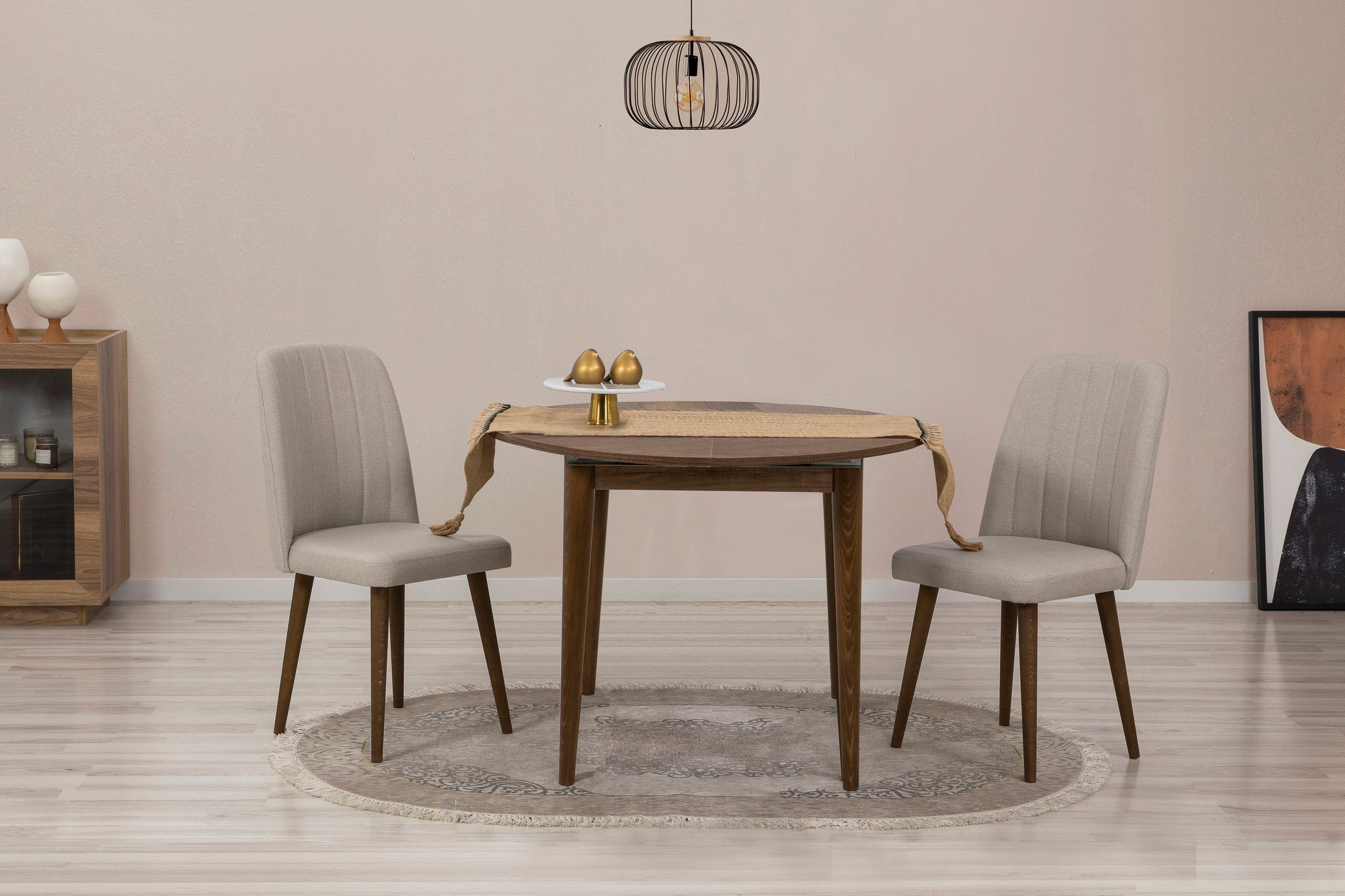 George Oliver Duguay Extendable Dining Table & Chairs Set (3 Pieces ...