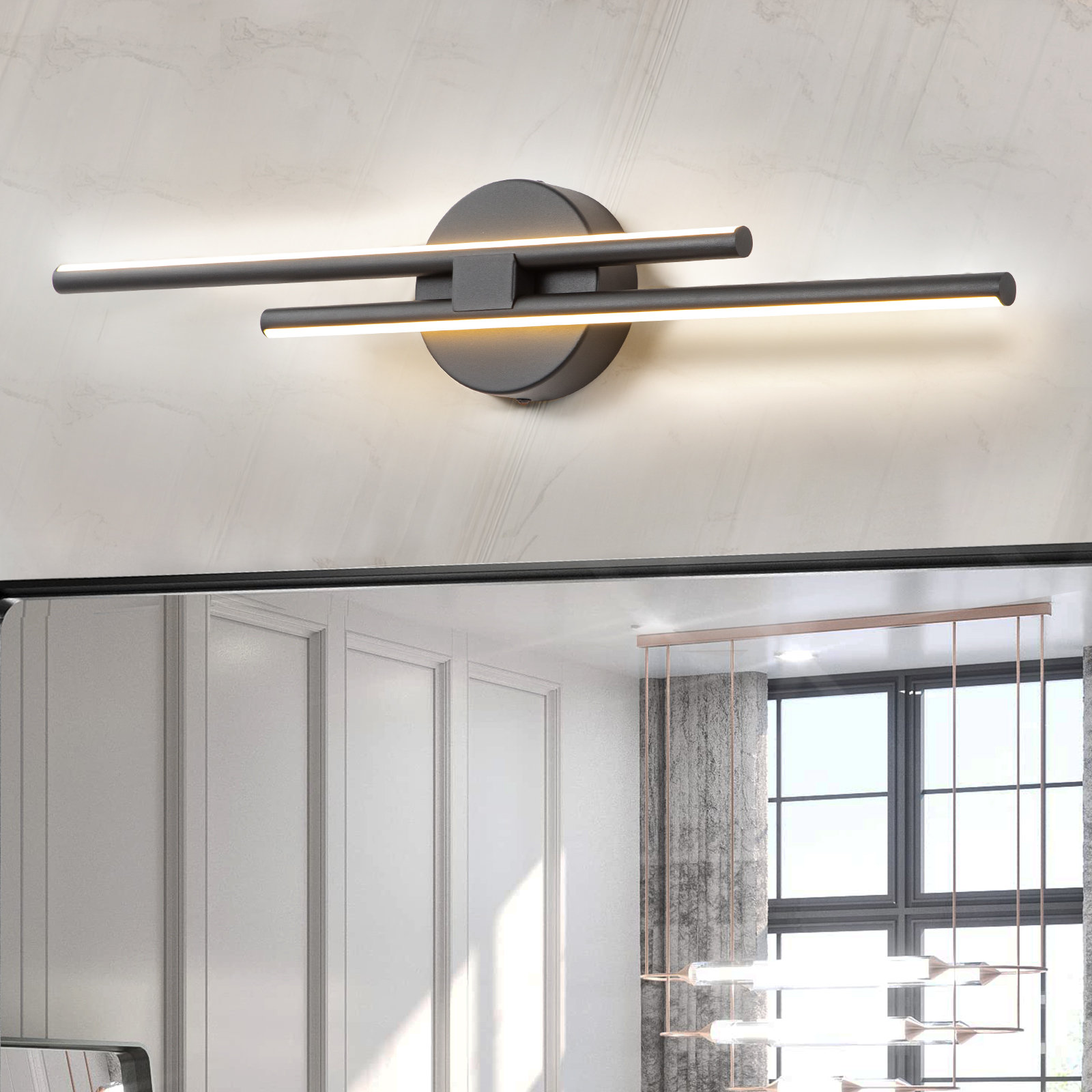 Orren Ellis Shoji 2 - Light Dimmable LED Vanity Light & Reviews | Wayfair