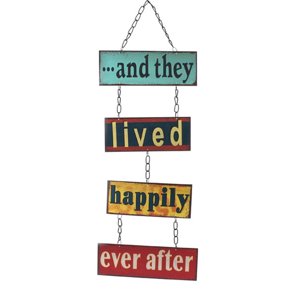 Maturi And They Lived Sign Wall Décor | Wayfair.co.uk