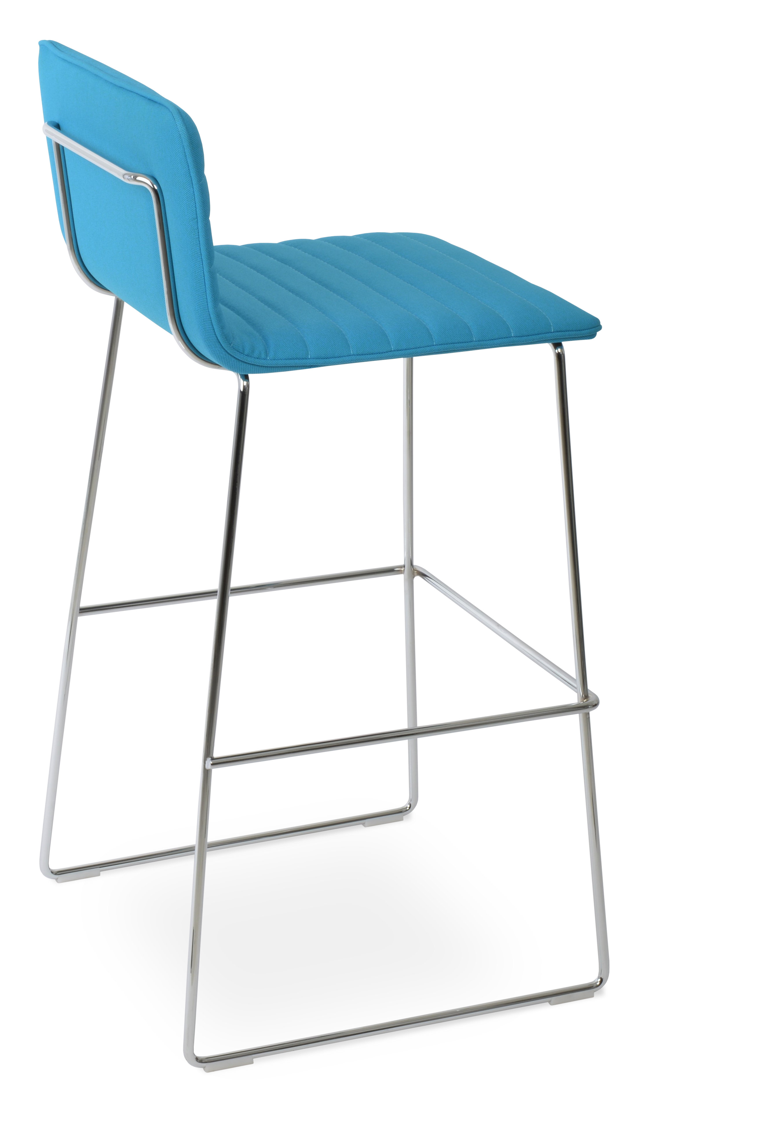 sohoConcept Corona HB Wire Full UPH Bar & Counter Stool in Fabric | Wayfair