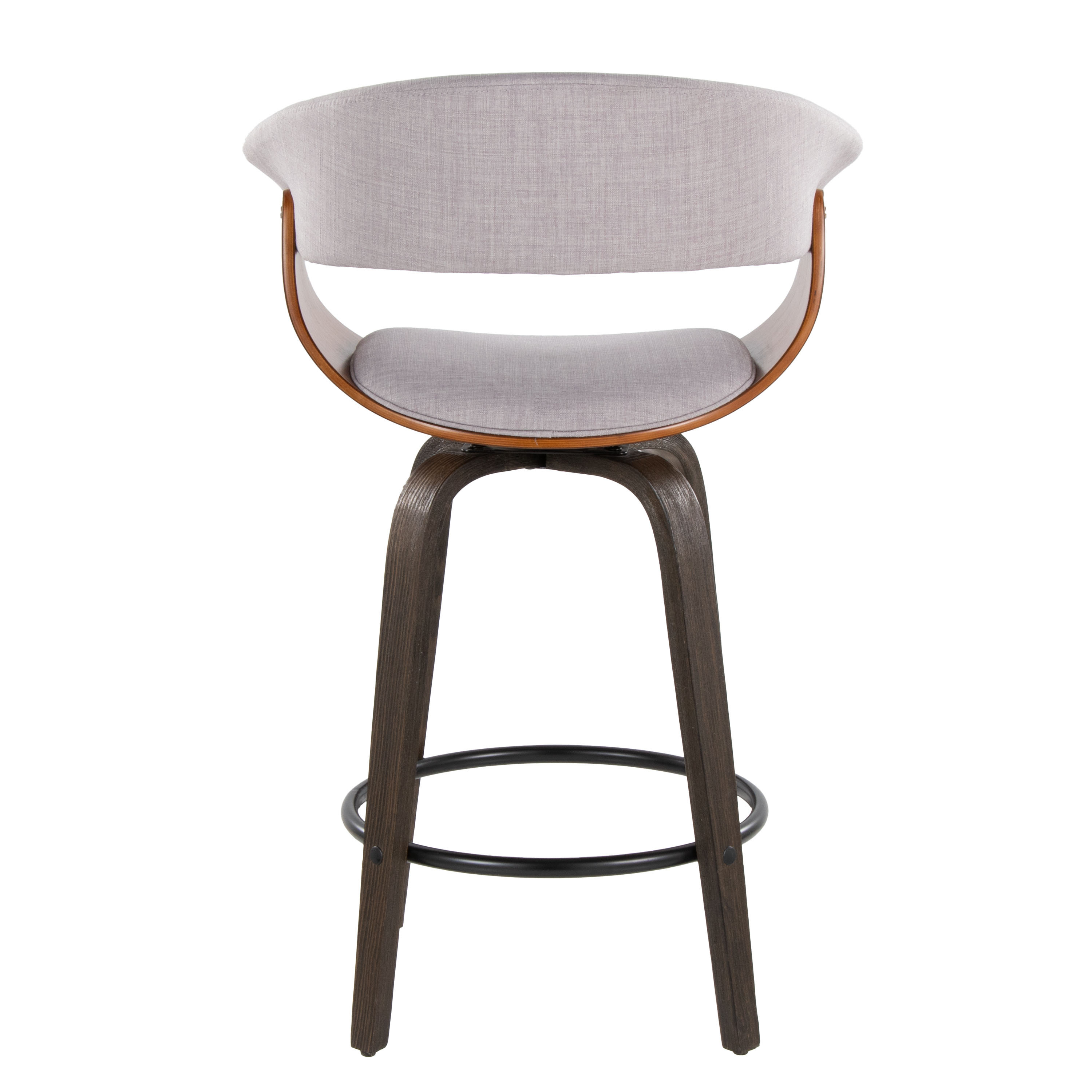 LumiSource Vintage Mod Fixed-Height Counter Stool - Set Of 2 | Wayfair