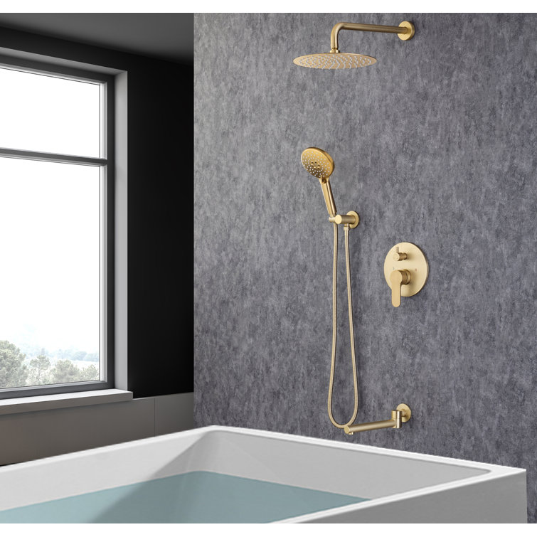 TRADROU Complete Shower System with Rough in-Valve | Wayfair