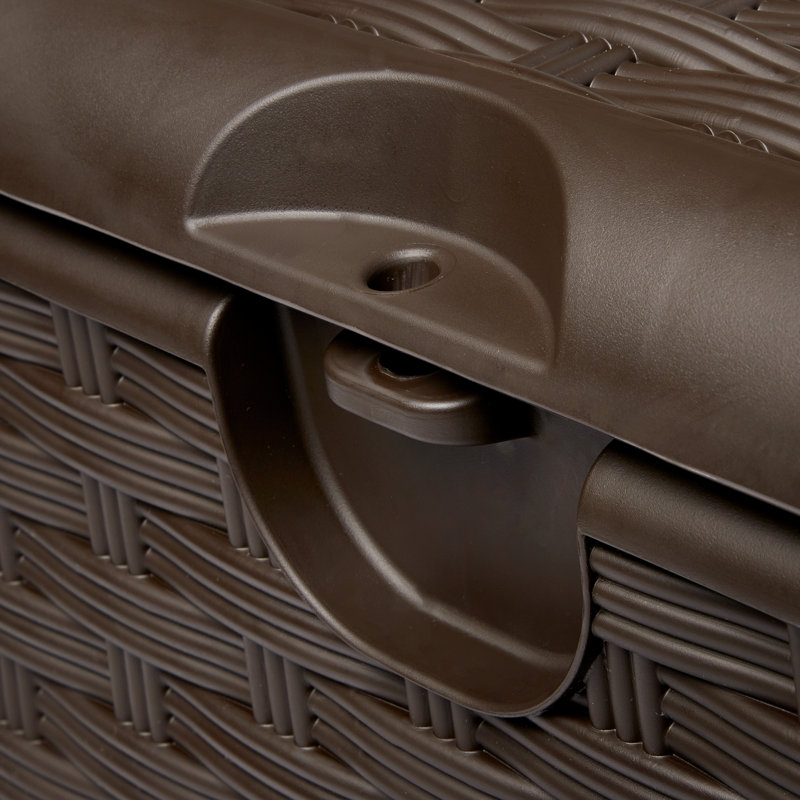 Suncast 72 Gallons Gallon Water Resistant Resin Lockable Deck Box in ...