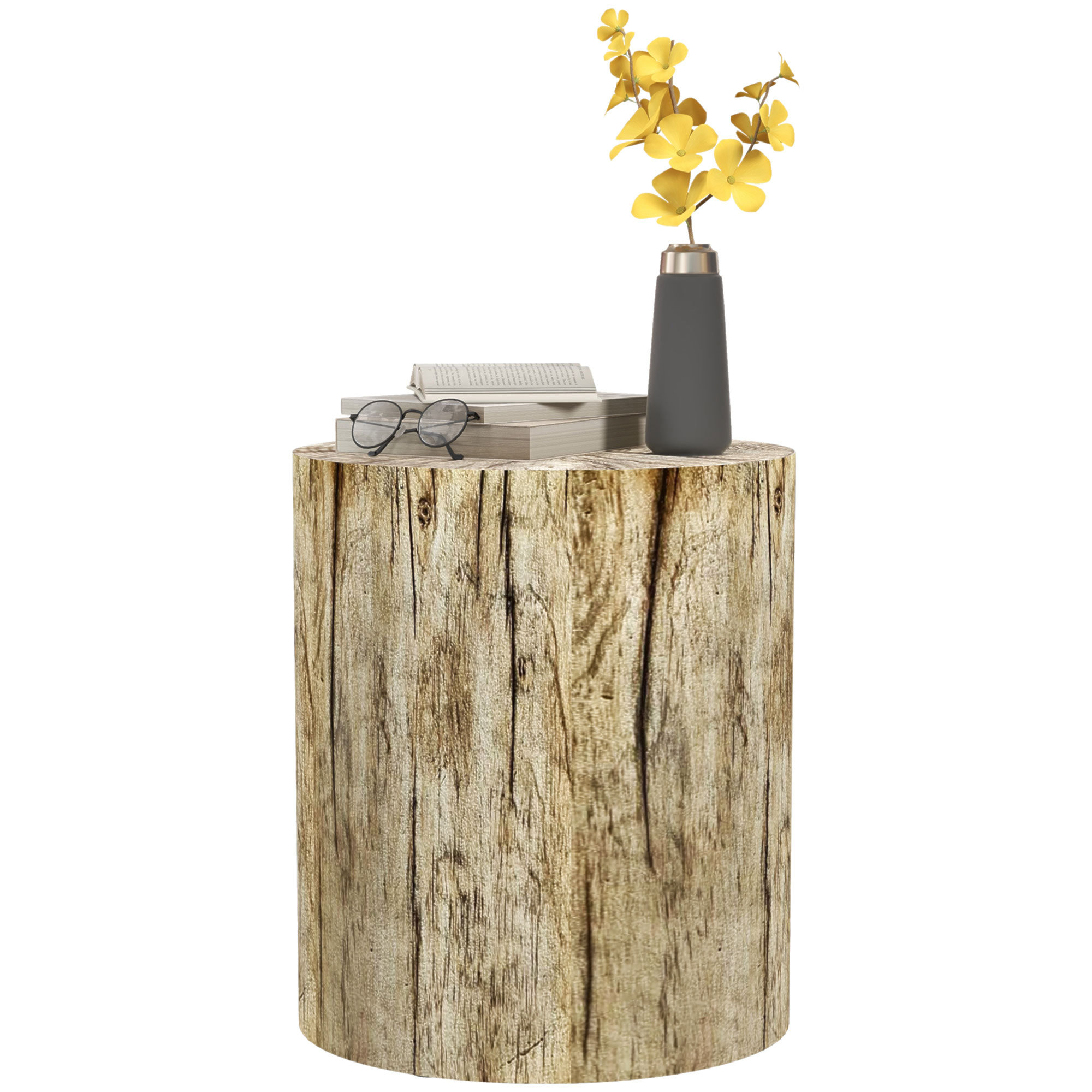 Millwood Pines Unique Tree Stump Stool With Versatile Functions For ...