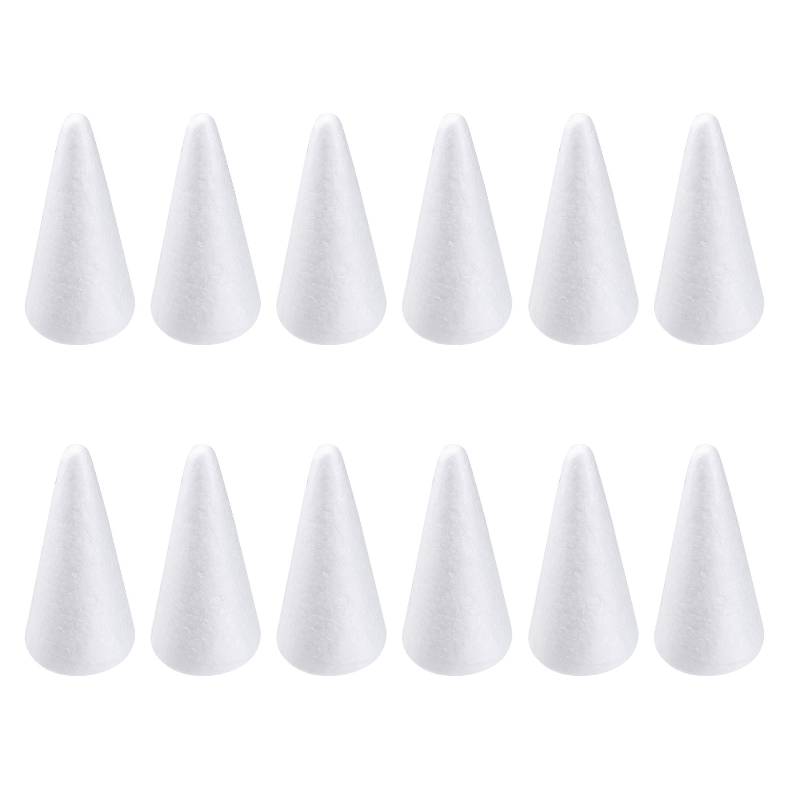 Trinx 12Pcs 15Cm White Solid DIY Cone Children Handmade Craft Cone ...