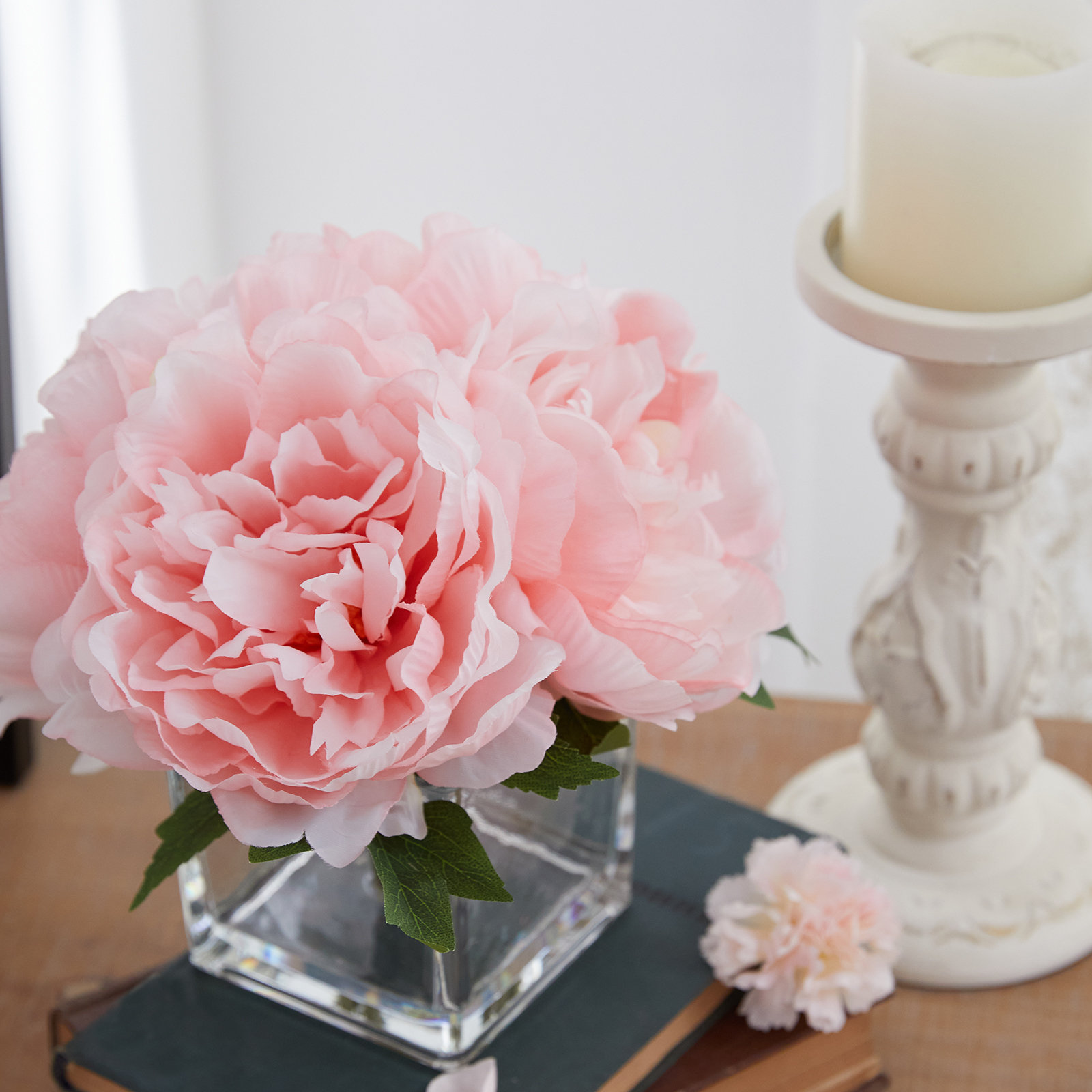 Primrue Ojeda Peony Centerpiece in Vase - Wayfair Canada