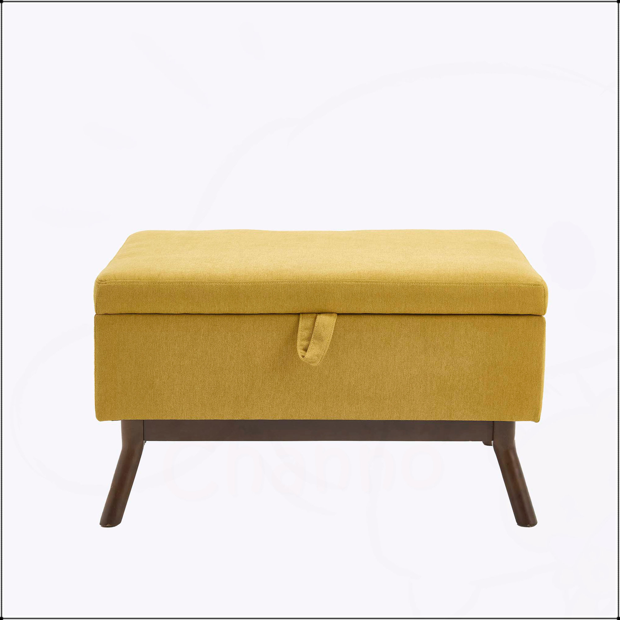 George Oliver Mid-century Modern Square Coffee Table Storage Bench ...