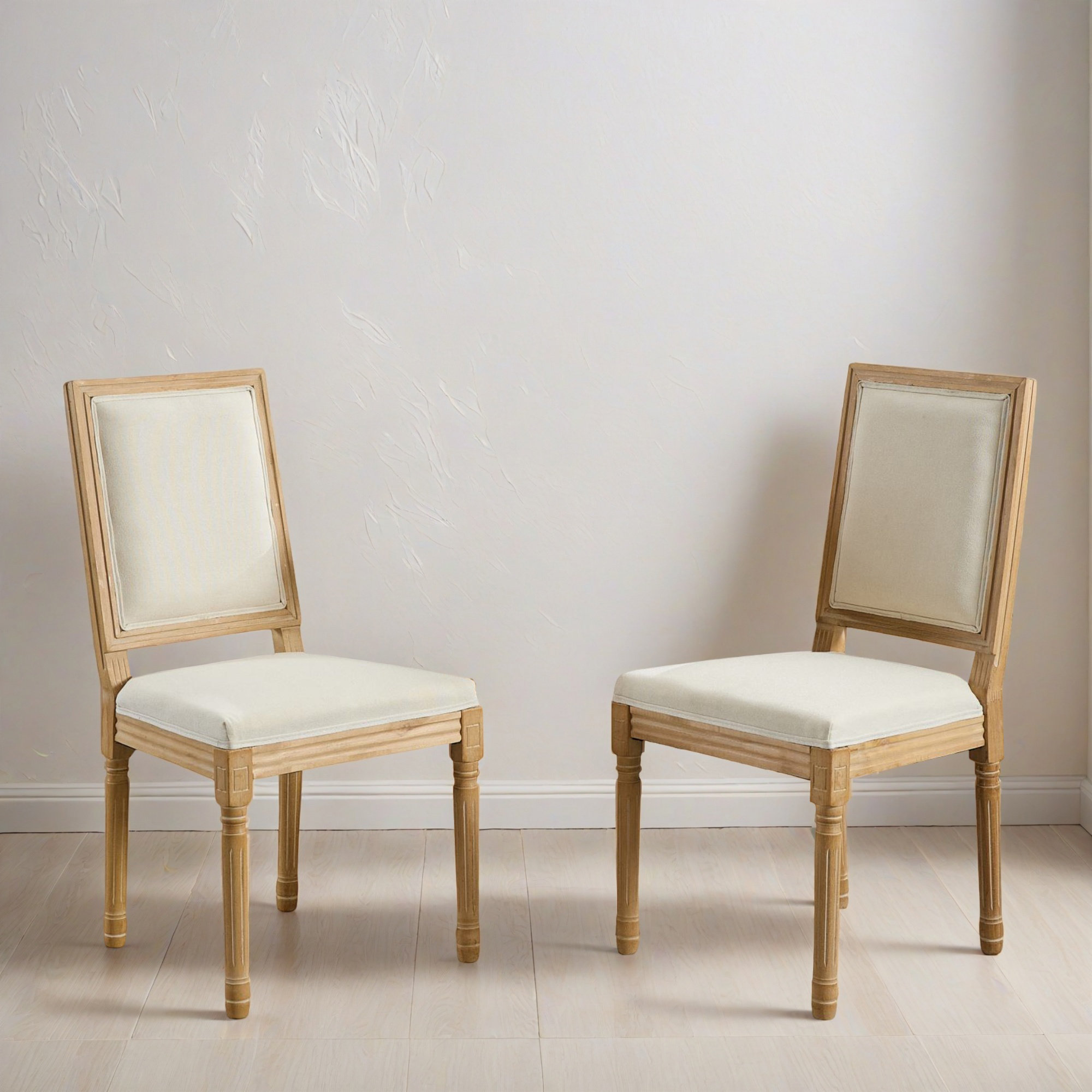 Latitude Run® Dining Side Chairs, Parson Chair with Square Backrest and ...