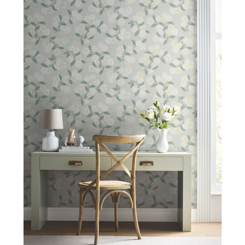 Rifle Paper Co. Hydrangea 27' x 27" Wallpaper & Reviews - Wayfair Canada