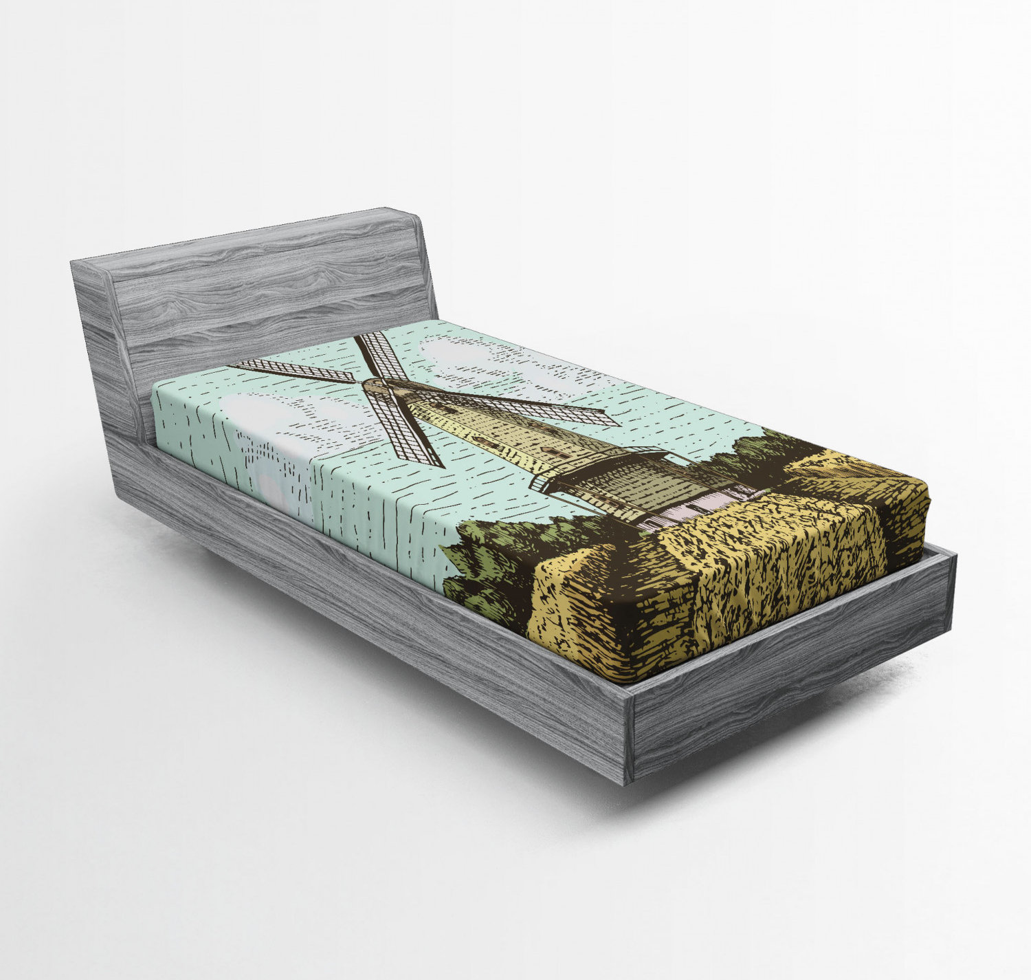 Ambesonne Dutch Fitted Sheet | Wayfair