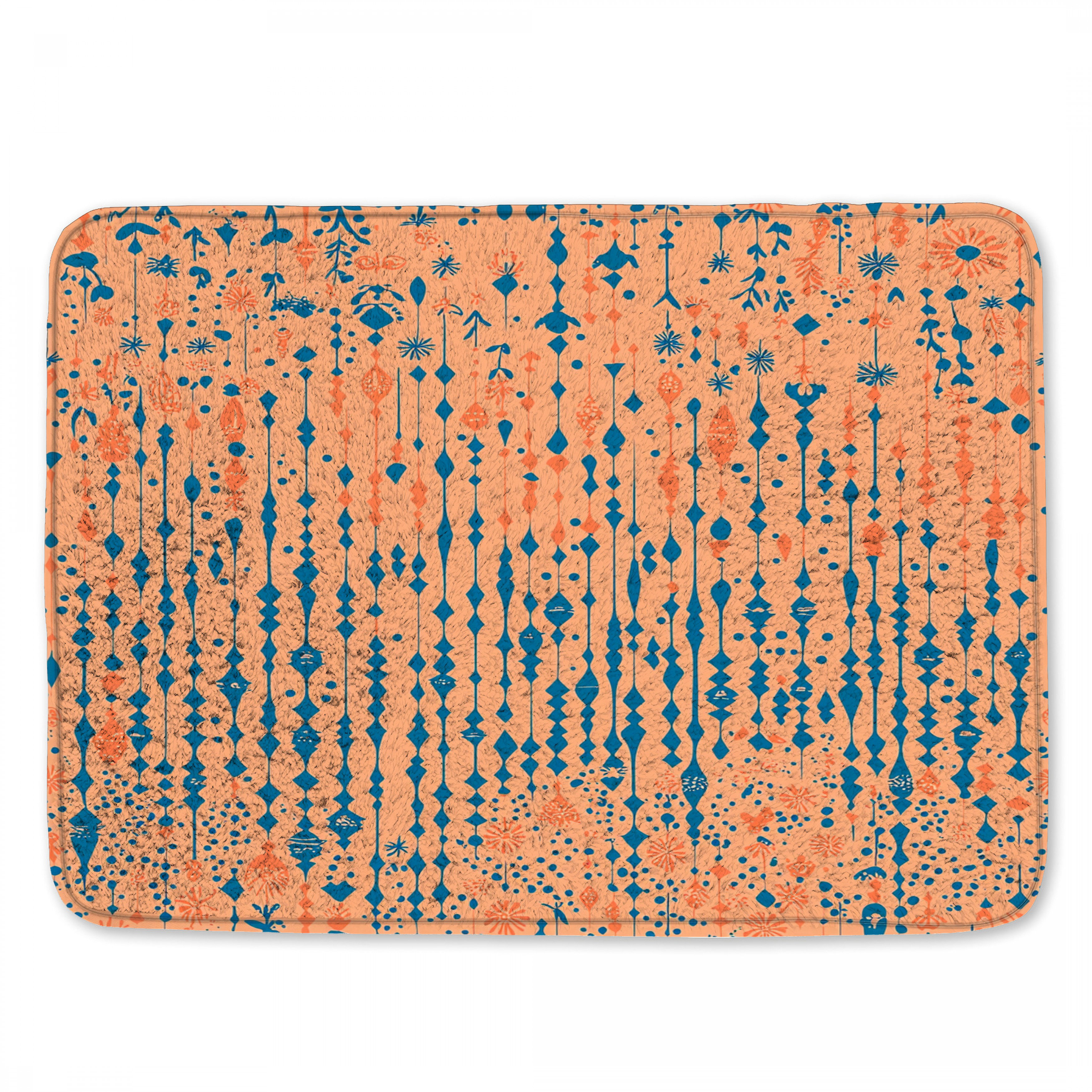 East Urban Home Abstract Bath Mat Art Bathroom Decor Bohemian | Wayfair