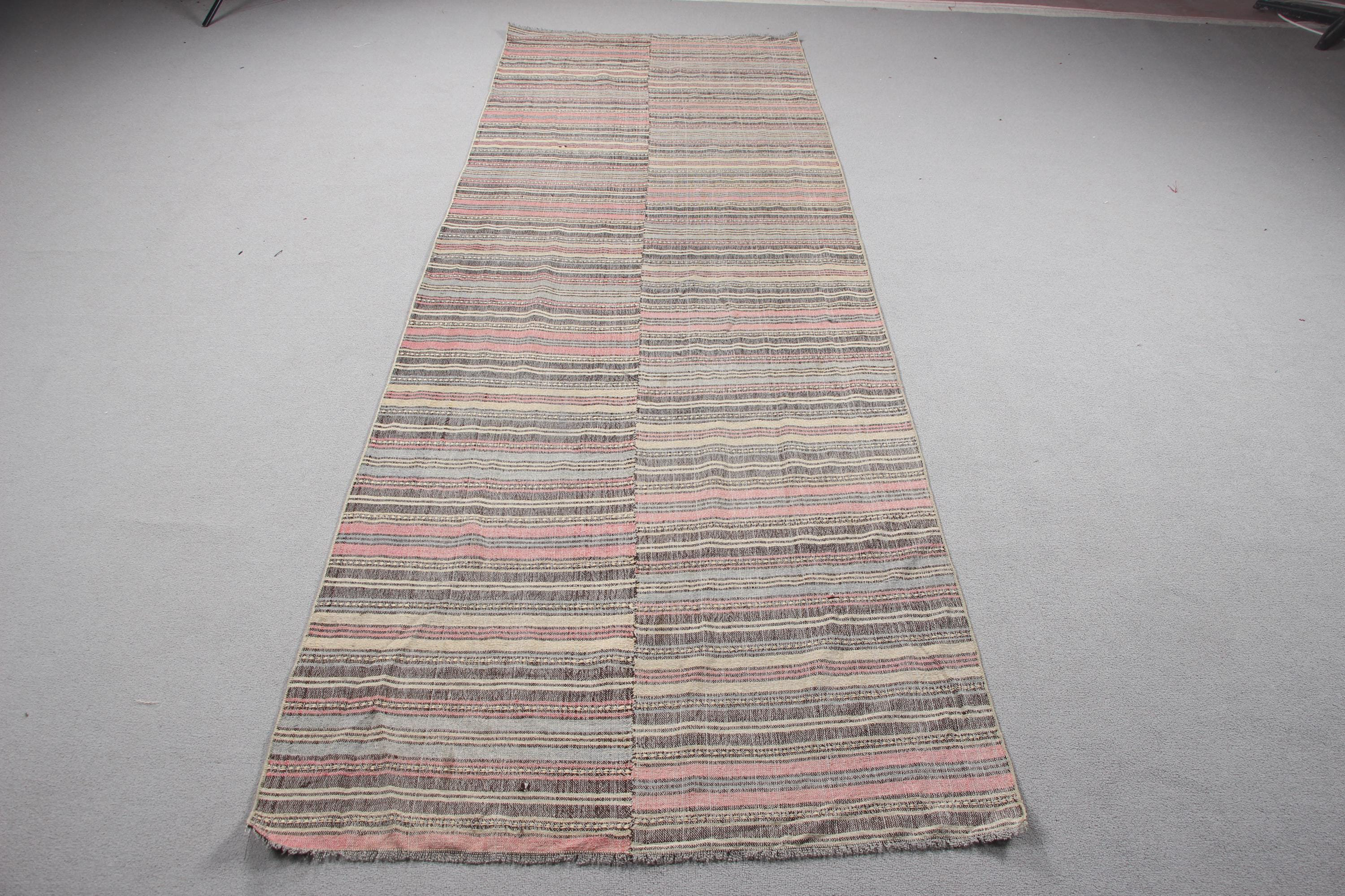 Wildon Home® Chic Black Kilim Runner Rug With Vibrant Turkish Patterns ...