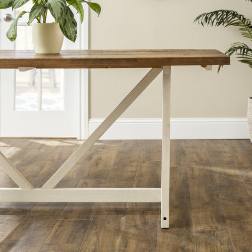 Sand & Stable Emmett Solid Wood Dining Table & Reviews | Wayfair