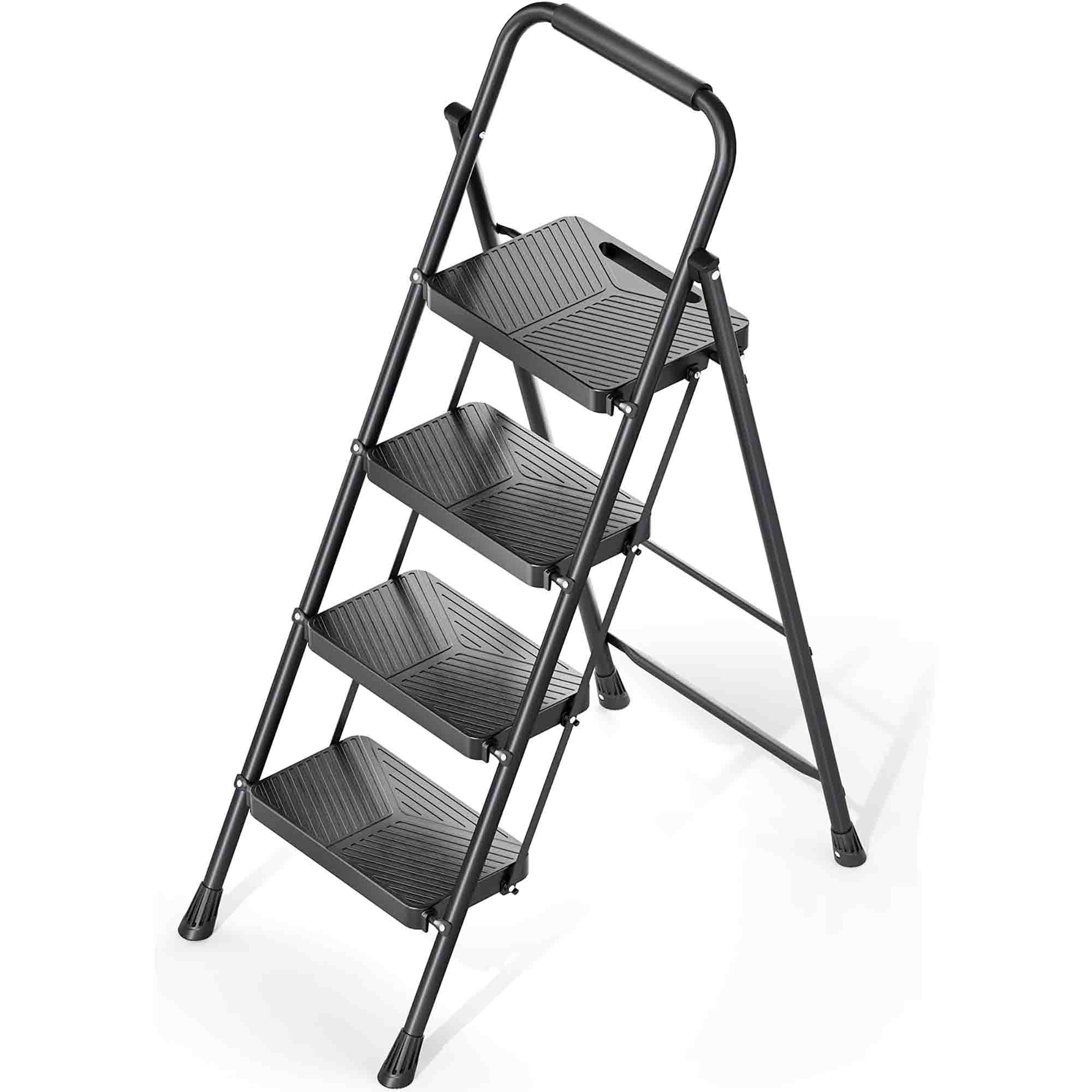 WFX Utility™ 4 - Step Alloy Steel Folding Step Ladder | Wayfair