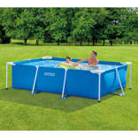 Intex 14ft x 33in Rectangular Above Ground Backyard Swimming Pool with ...