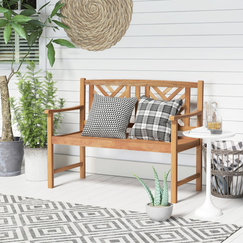 Back Included Outdoor Benches You'll Love | Wayfair