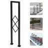 Lomana A U-Shaped Metal Diamond Stair Rail U-Shaped Stair Handrail ...