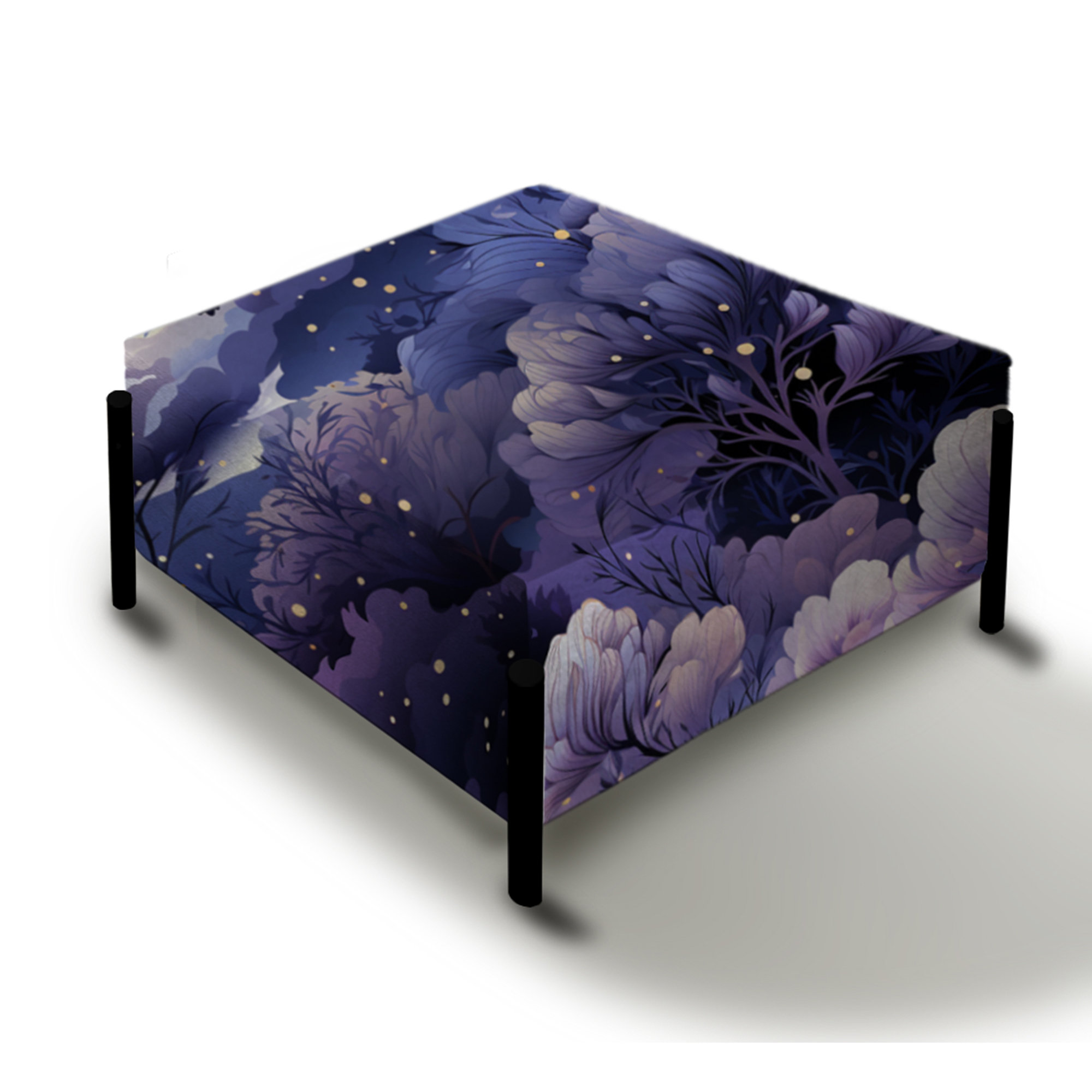 Design Art Ethereal Moonbeams Moody Patterns - Abstract Large Square ...