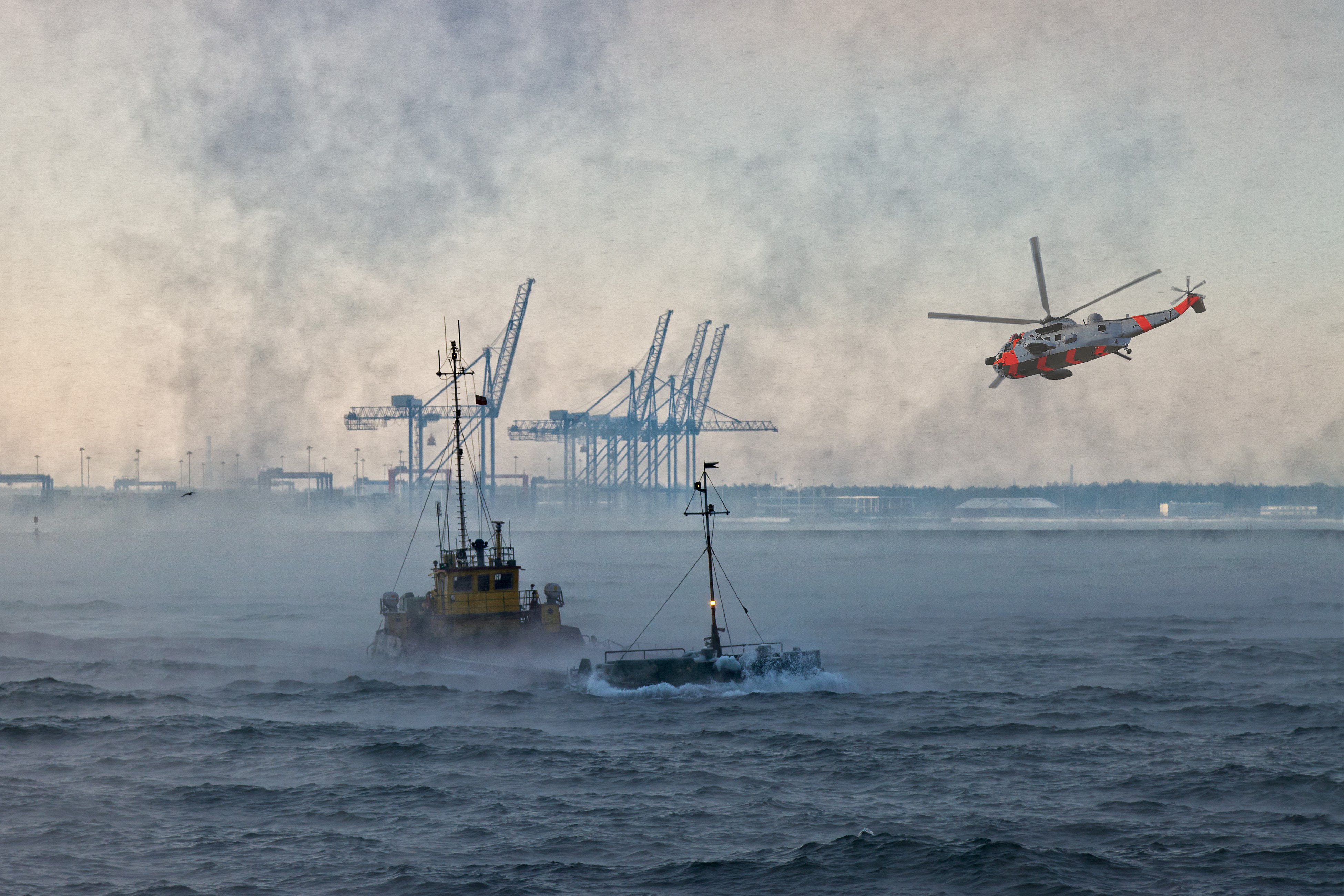 17 Stories Helicopter Rescue - Wrapped Canvas Photograph | Wayfair