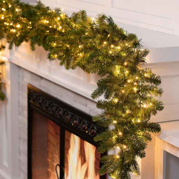 Plow & Hearth Arlington Indoor/Outdoor Lighted Holiday Garland | Wayfair
