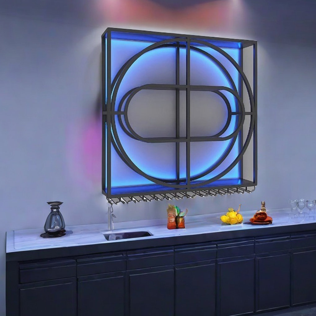 L Wall-hanging Wine Rhythm Creative wall-mounted wine rack | Wayfair