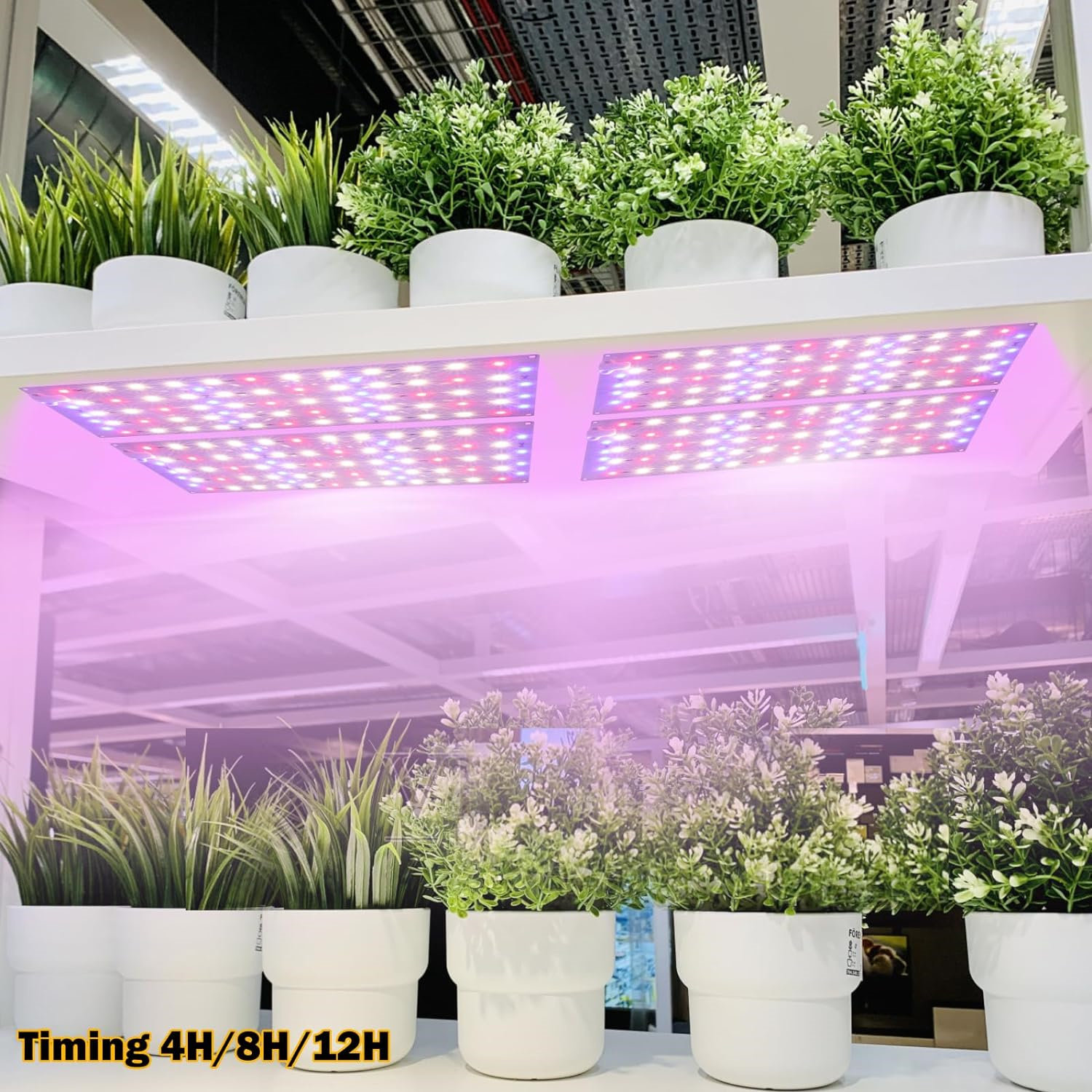 BTERAZ Grow Lights For Indoor Plants, 40W Full Spectrum Plant Grow ...