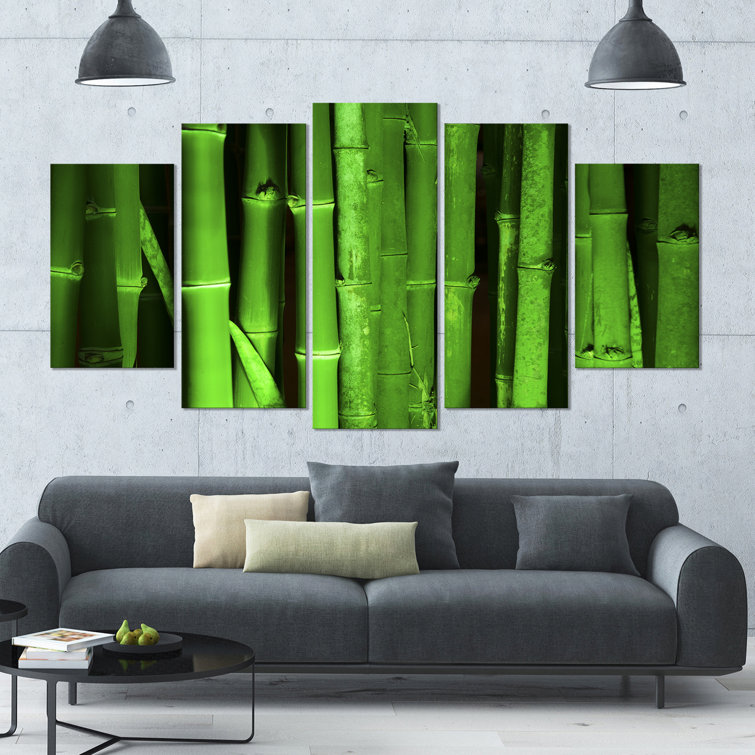 DesignArt 'Green Bamboo Forest' Photographic Print Multi-Piece Image on ...