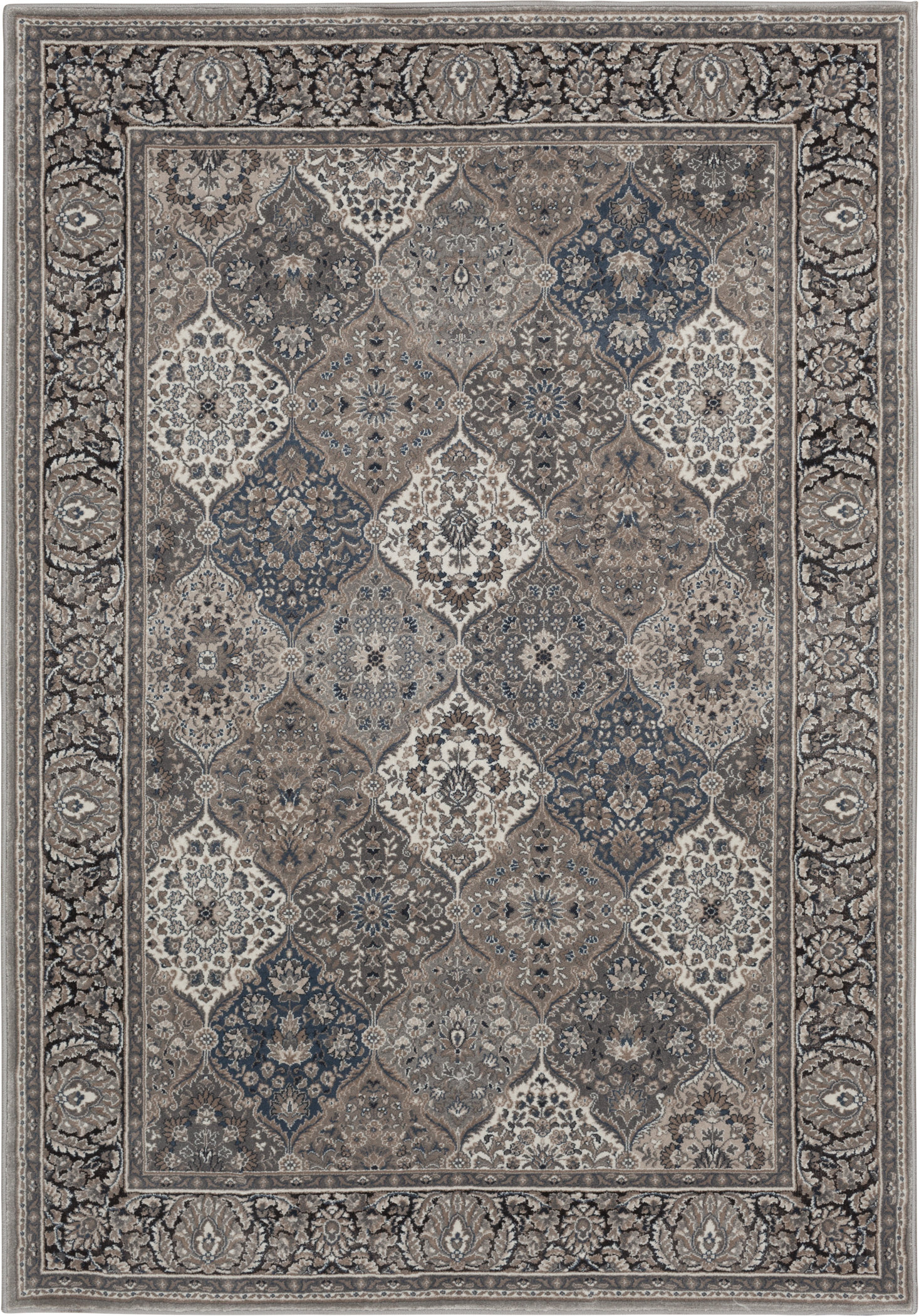 Bungalow Rose Quinonez Lochlan Grey/Multi 26"X100" Oriental Indoor ...