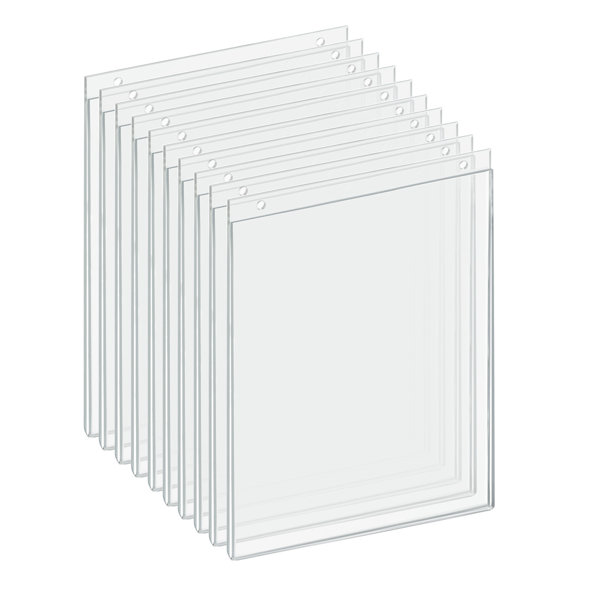 Azar Displays Clear Acrylic Wall Hanging Frame 8.5" Wide x 11'' High ...