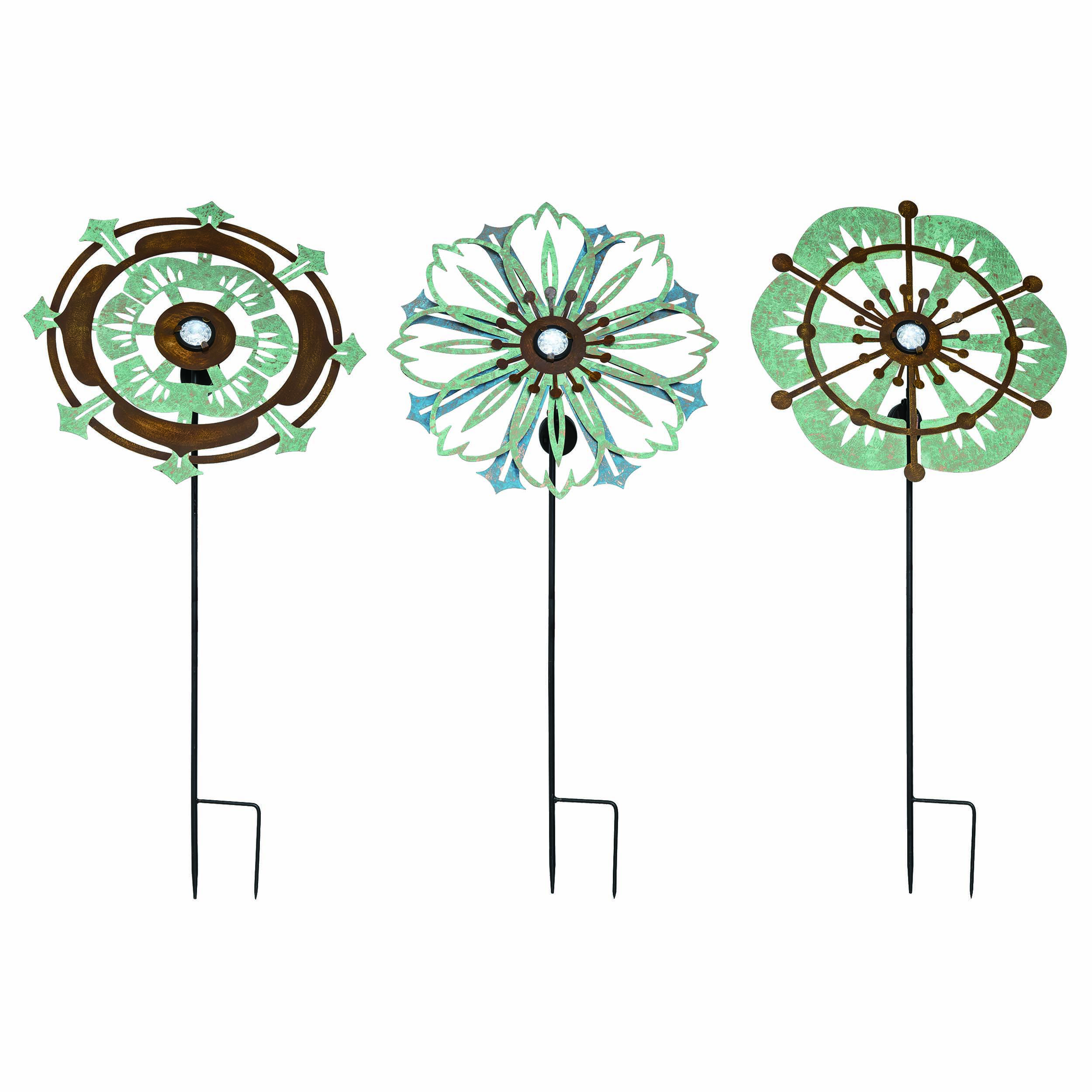 Arlmont & Co. Medium Solar Kinetic Medallion Y/S Set of 3 Spring Home ...