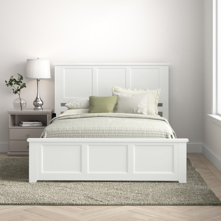 Amear Solid Wood Low Profile Standard Bed - Queen (INCOMPLETE,Only ...