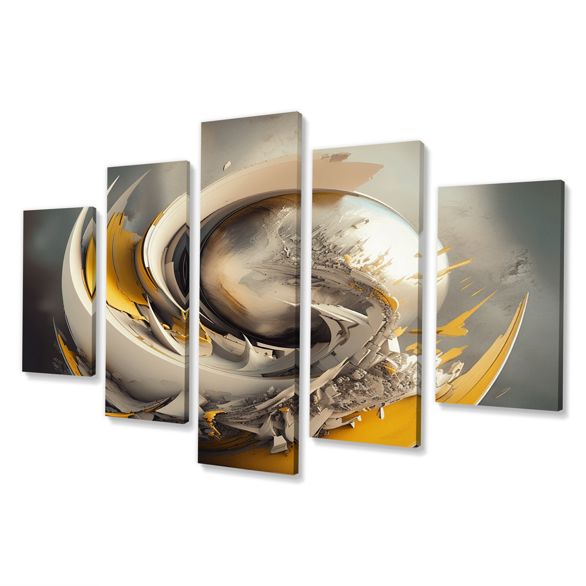 Ivy Bronx Visionary Dance Of God 3D Wave Sphere - Abstract Fractal ...
