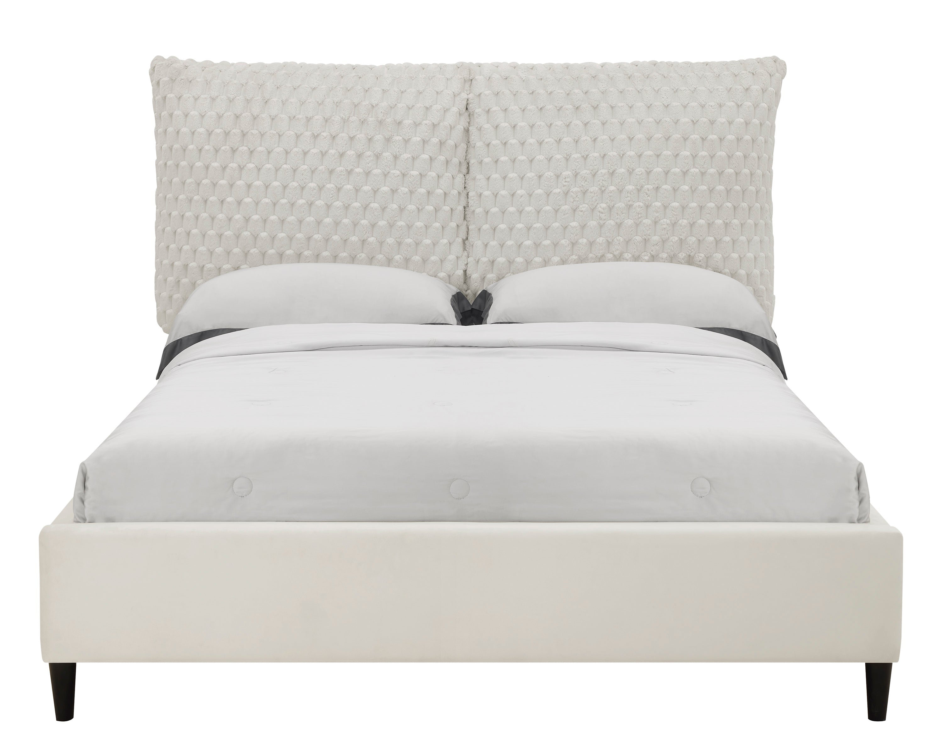 Latitude Run® Violet Whote Dove King Upholstered Bed | Wayfair
