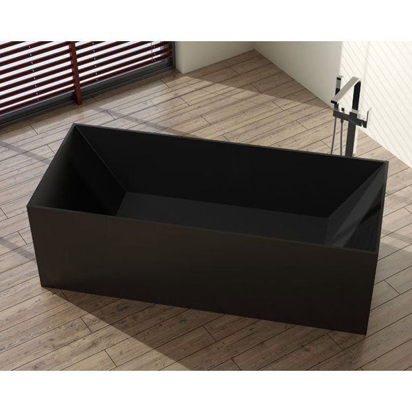 Badeloft Freestanding Soaking Stone Resin Bathtub - Wayfair Canada