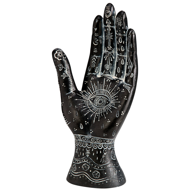 Design Toscano All Seeing Eye Palmistry Hand Figurine & Reviews | Wayfair