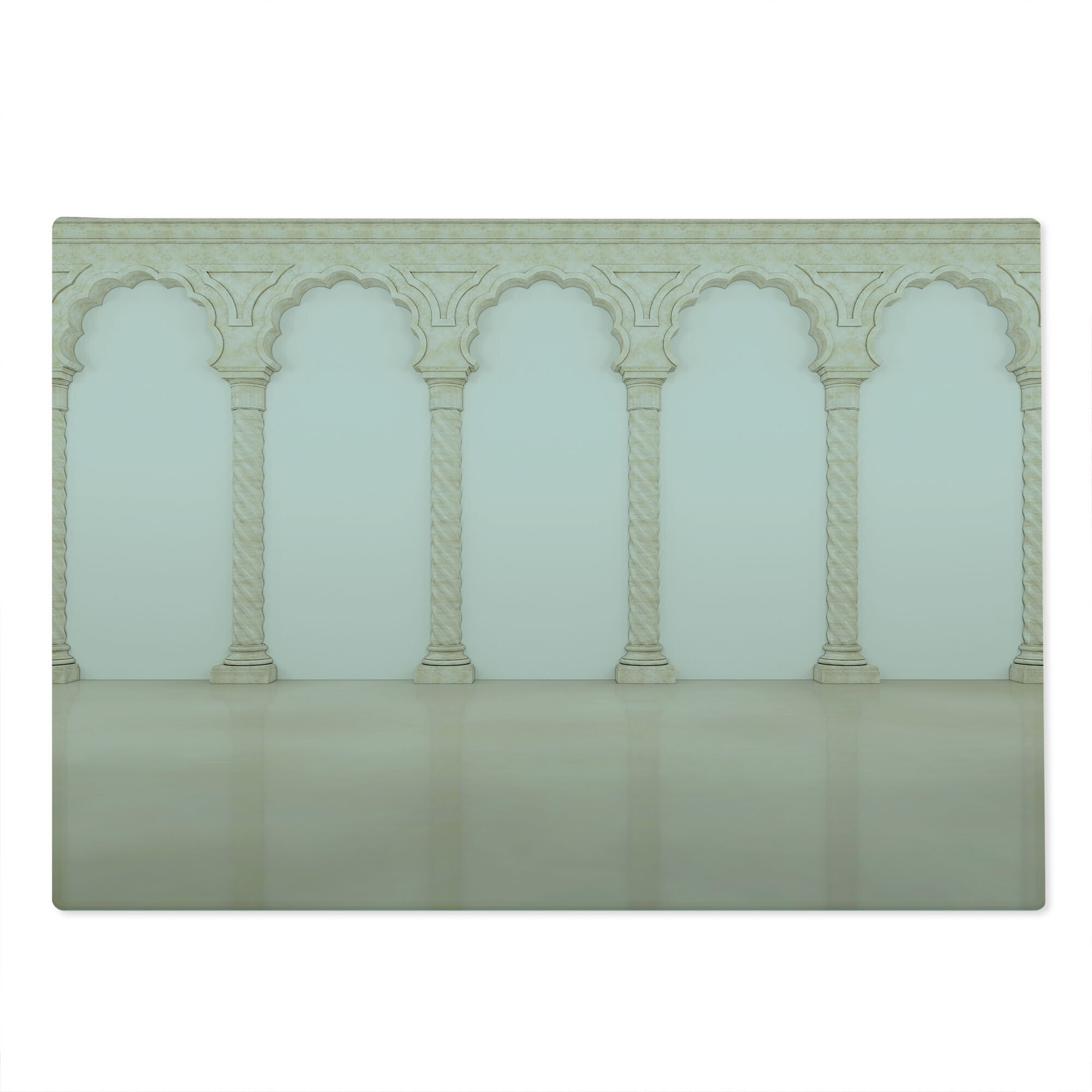 Ambesonne Digital Cutting Board Large Size Column Arches Beige and ...