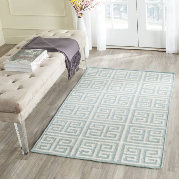 Ebern Designs Rodgers Wool Tan/Ivory Area Rug | Wayfair