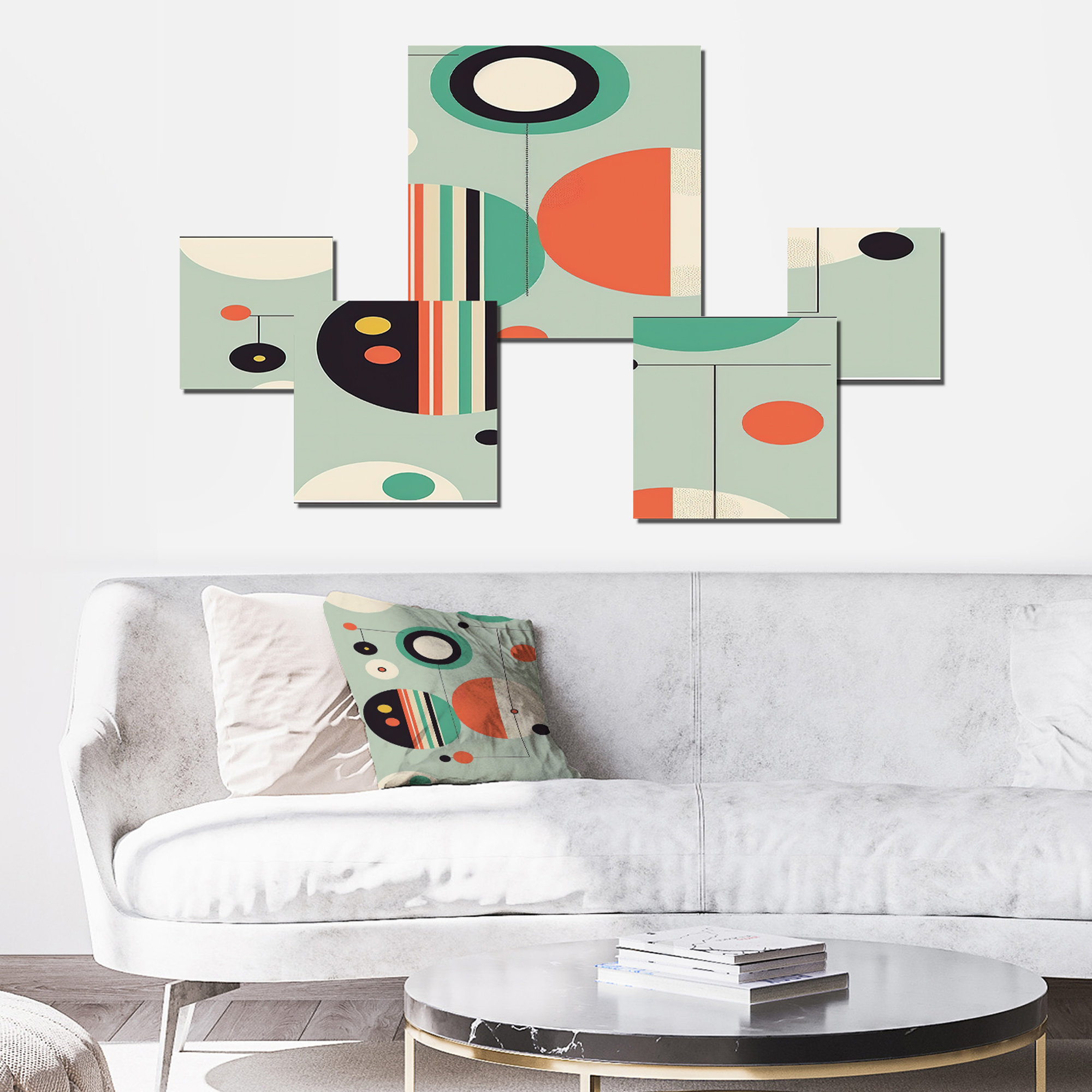 Orren Ellis Mid-century Retro Dimensions II - Modern Midcentury Metal ...