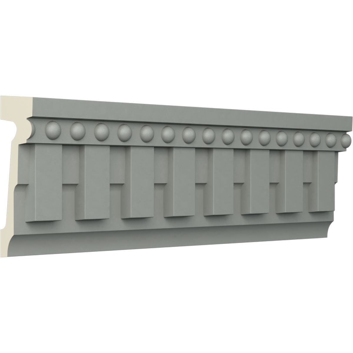 Ekena Millwork Kepler Dentil with Bead Chair Rail | Wayfair