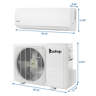 Winado 18,000 BTU Ductless Mini Split Air Conditioner with Heater and ...