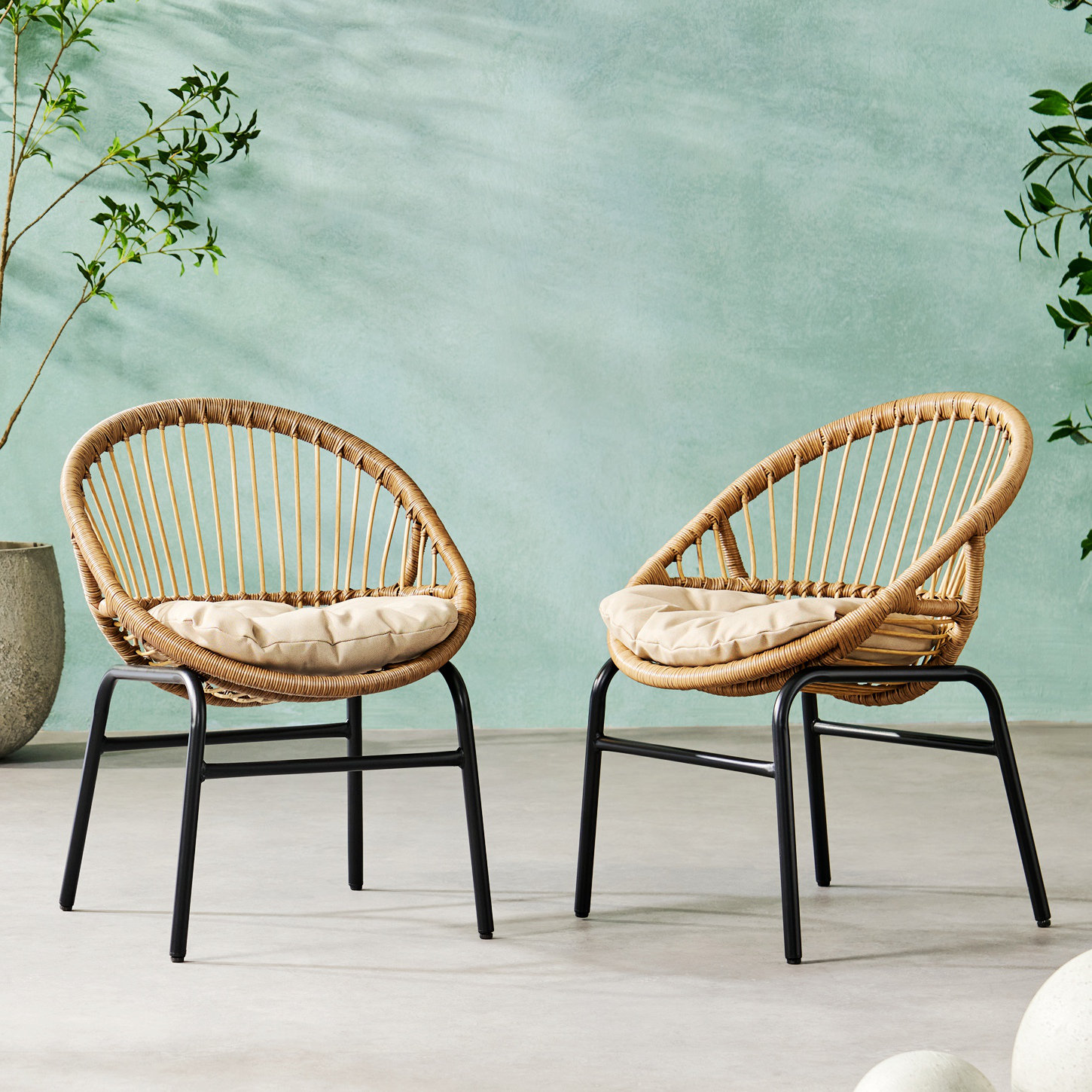 Bay Isle Home™ Avaneesh Outdoor 16'' Stool | Wayfair