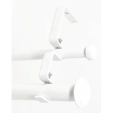 Charlton Home® Cousar Adjustable Double Curtain Rod & Reviews | Wayfair