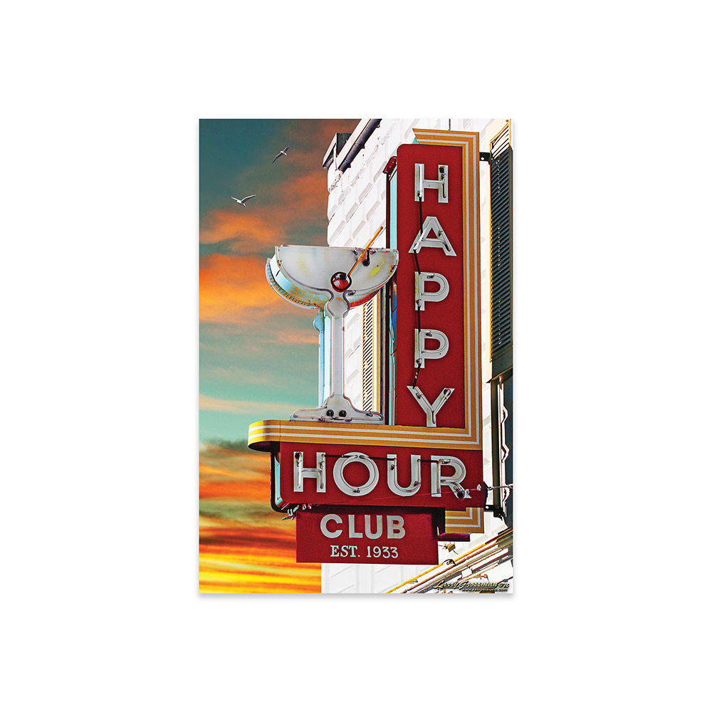 Latitude Run® Happy Hour Club Print On Acrylic Glass - Wayfair Canada