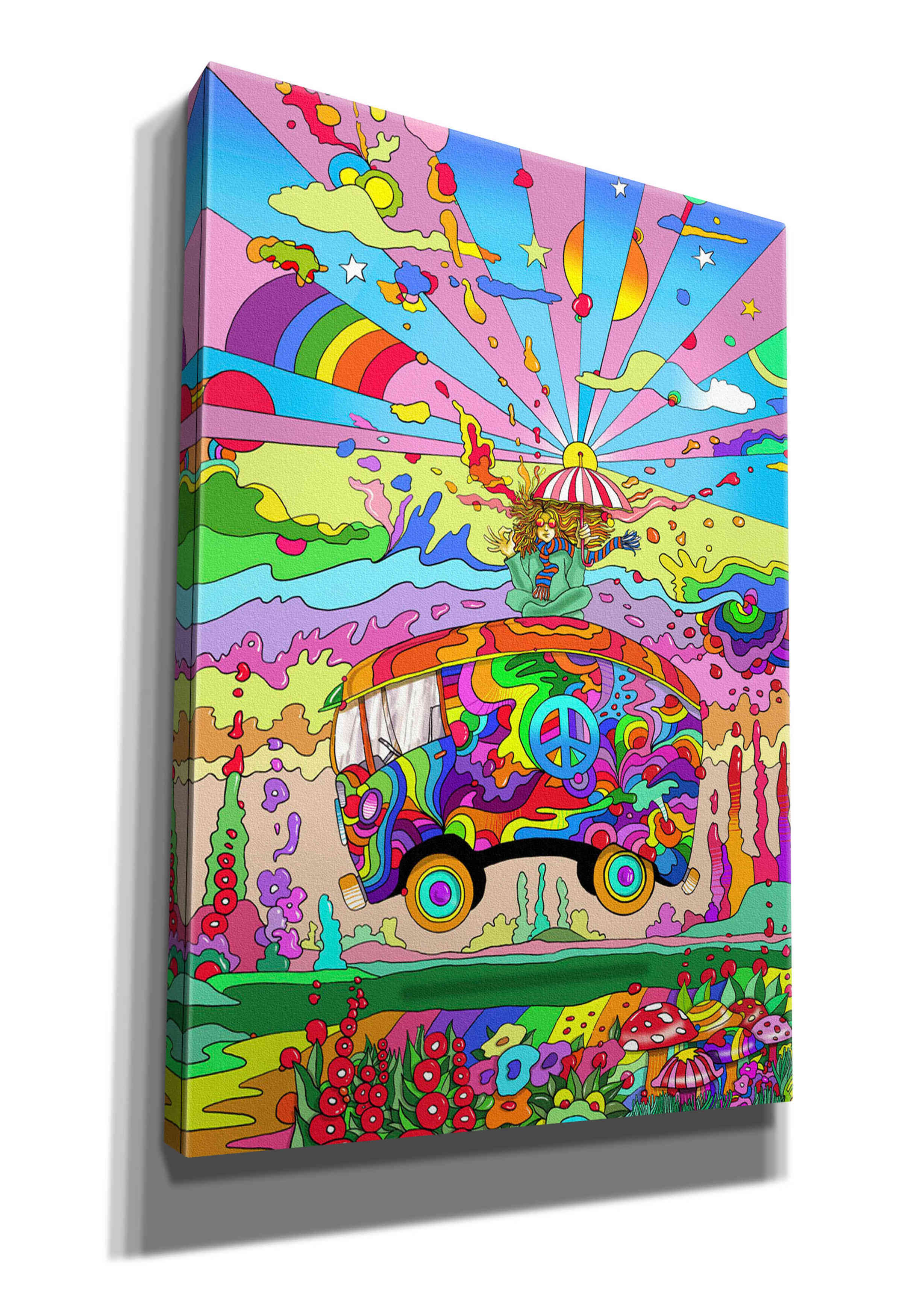 Red Barrel Studio® Epic Graffiti 'Magic Bus' By Howie Green, Canvas W ...