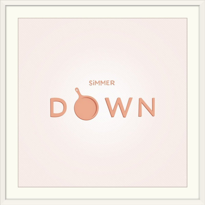 Ebern Designs 'Kitchen Art Simmer Down Retro by Kate Lillyson Textual ...
