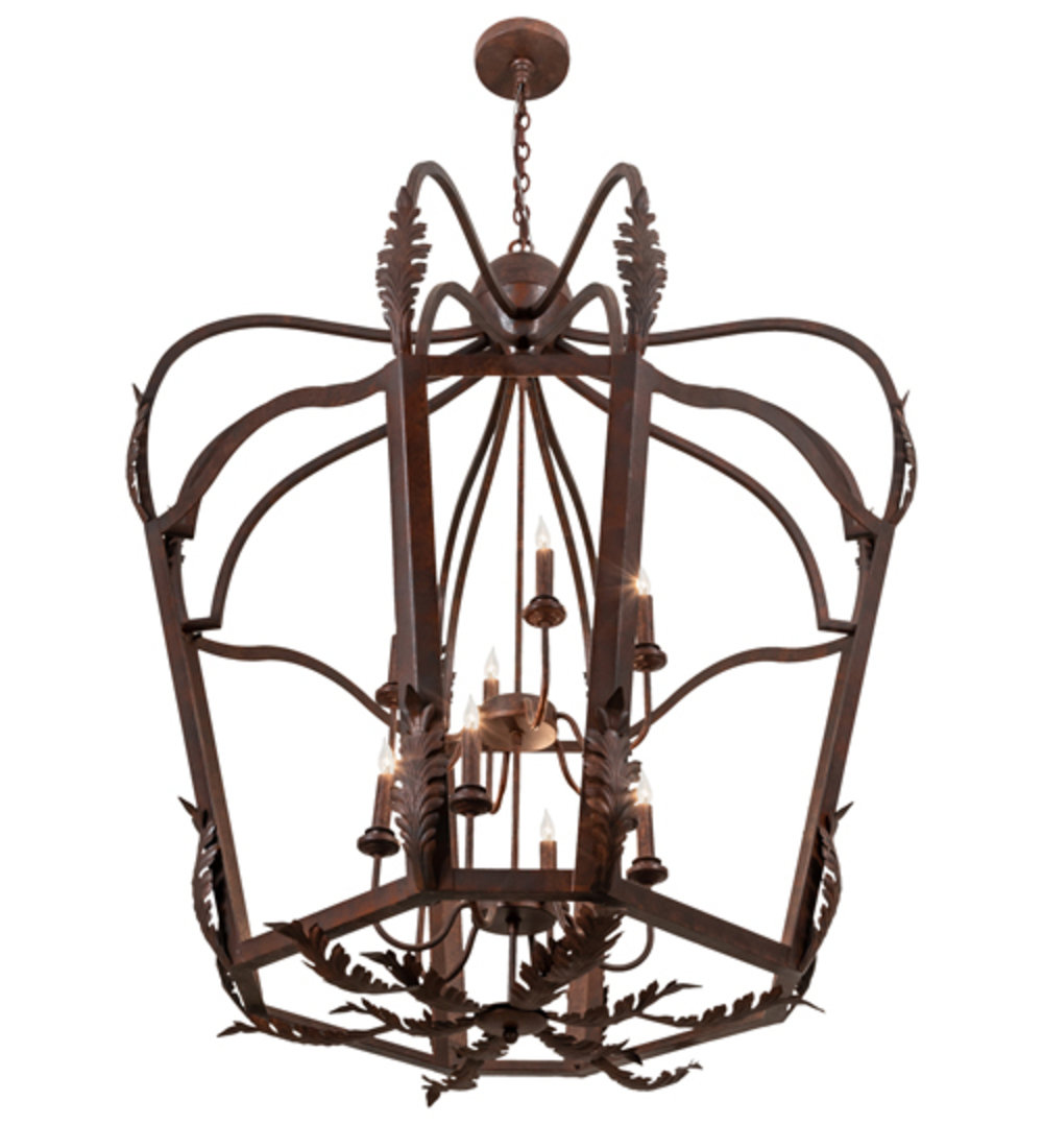 2nd Ave Lighting Citadel 12 - Light Lantern Geometric Chandelier | Wayfair